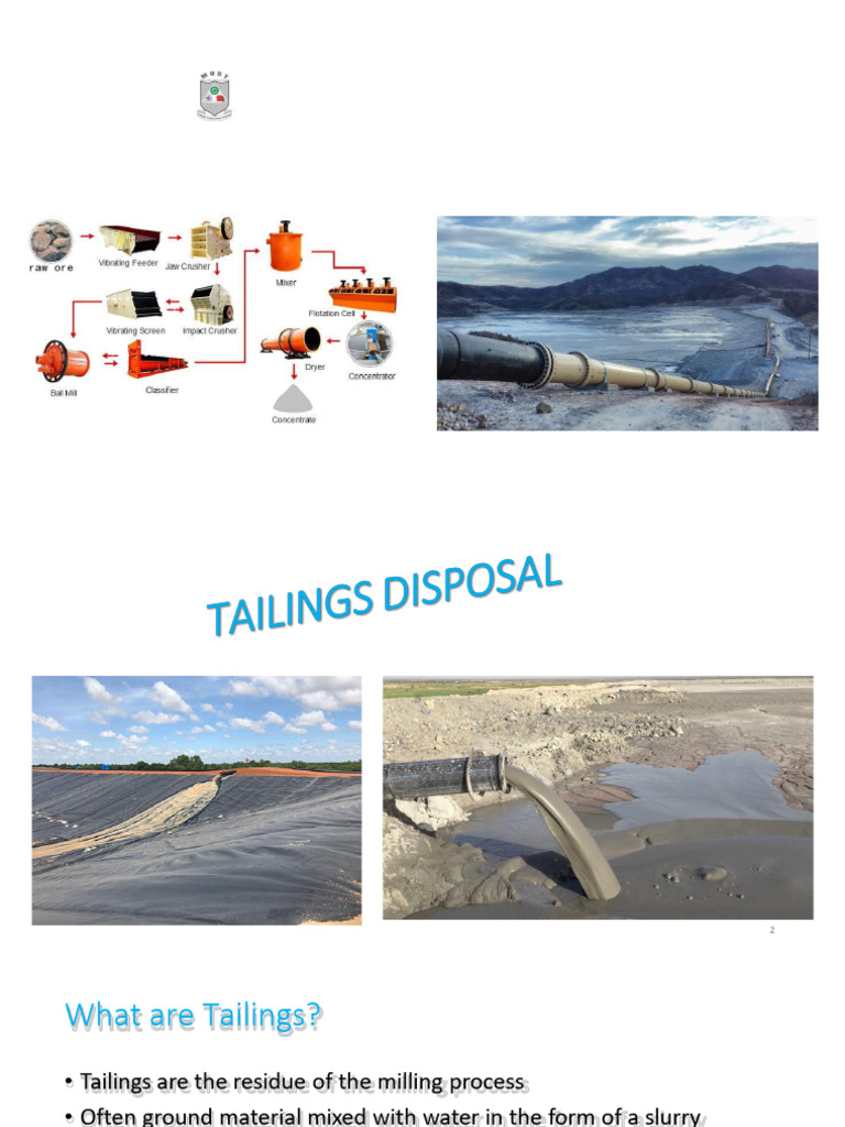 Tailings Disposal Methods and TSF Design | PDF | Dam | Earth Sciences