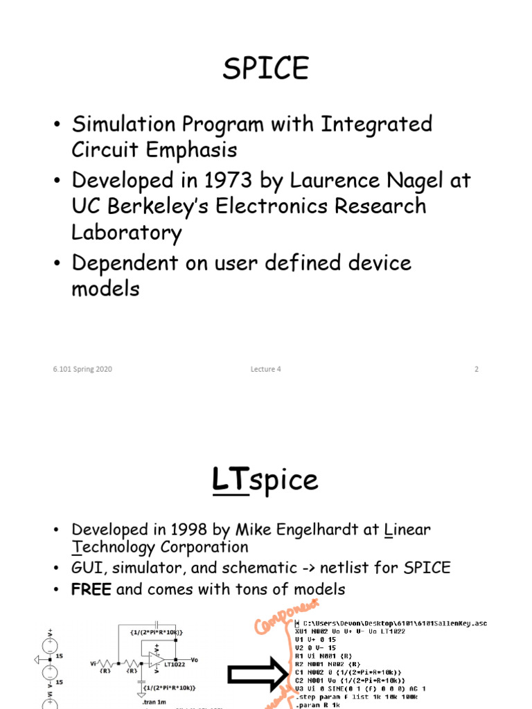 LTspice: A Guide to Circuit Simulation | PDF | Operational Amplifier ...