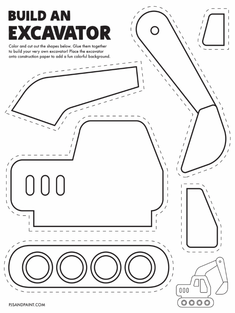 Build An Excavator PjsandPaint | PDF