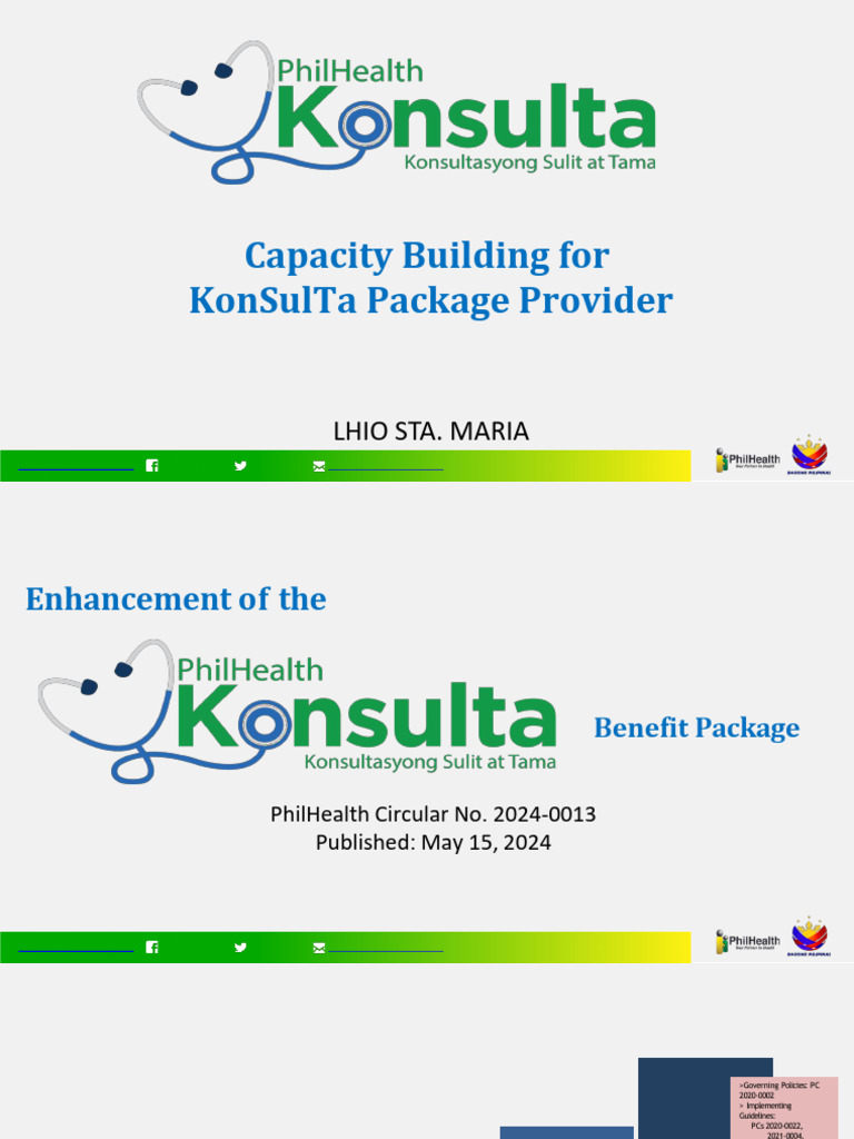PhilHealth Konsulta Package 2024 Guidelines | PDF | Health Care ...