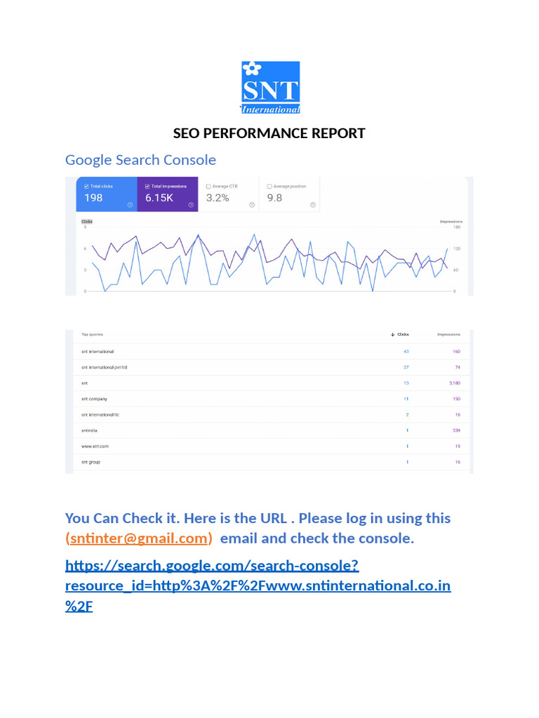 SEO Performance Analysis Report | PDF