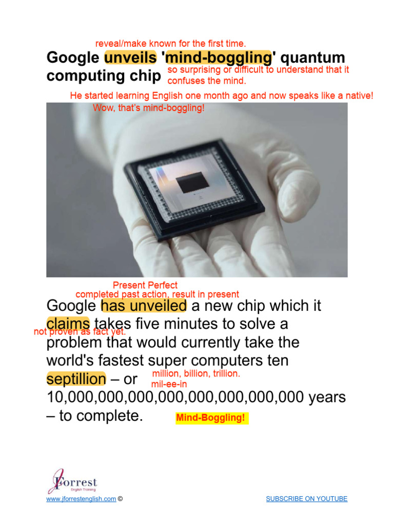 Google Computing Chip News Review by JForrest English | PDF | English ...