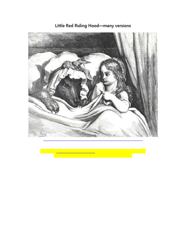 Little Red Riding Hood Versions | PDF | Little Red Riding Hood