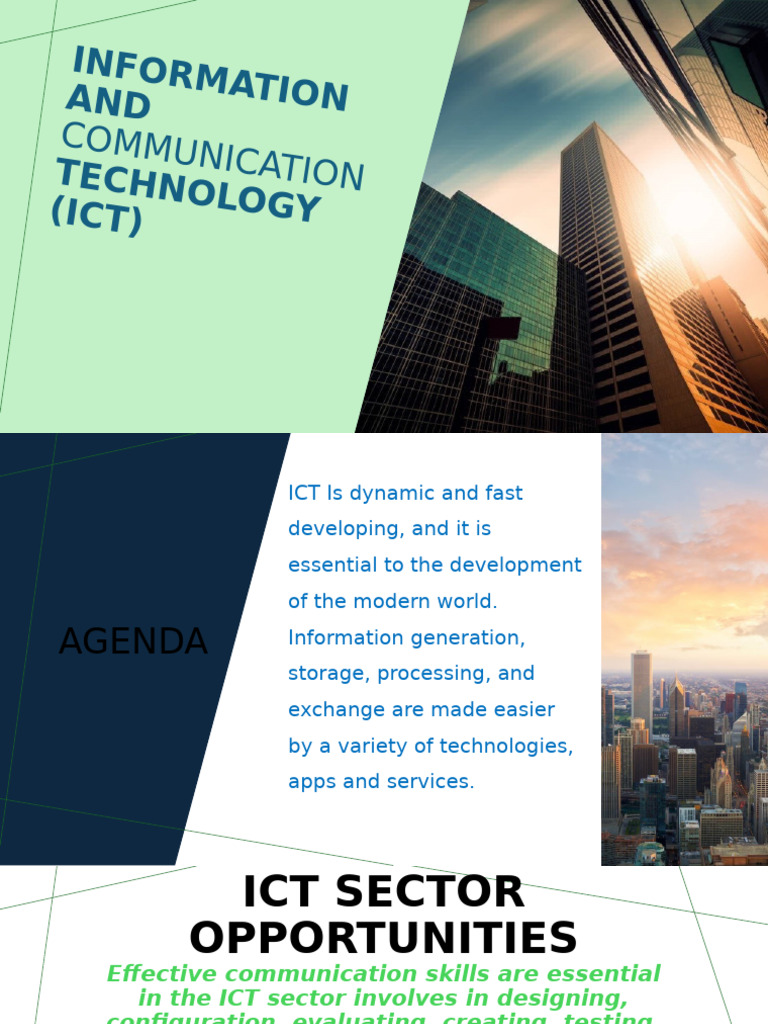 ICT Sector Opportunities and Strategies | PDF | Human Communication ...