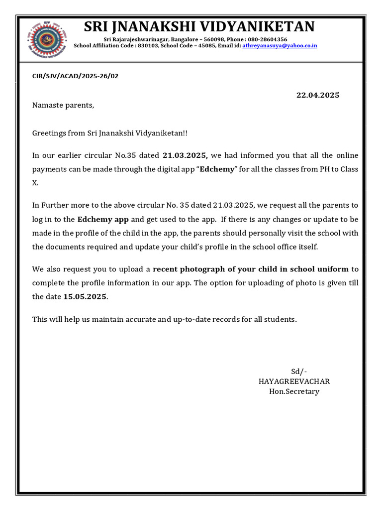 Cir No.2 (Profile - Edchemy App) | PDF