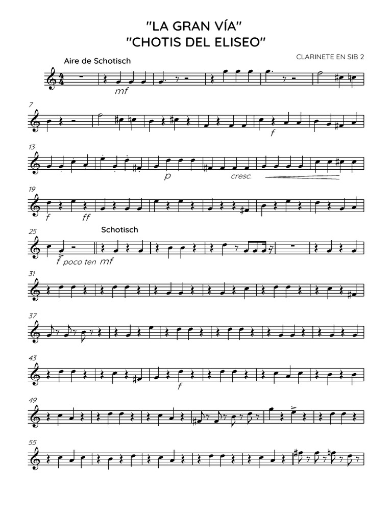 Chotis Clarinete | PDF
