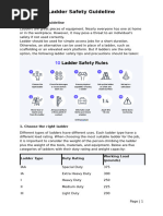 3 Points Contact | PDF | Ladder | Safety