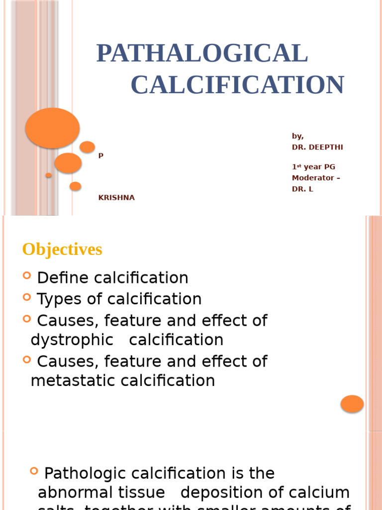Pathologic Calcification Explained | PDF | Bone | Diseases And Disorders