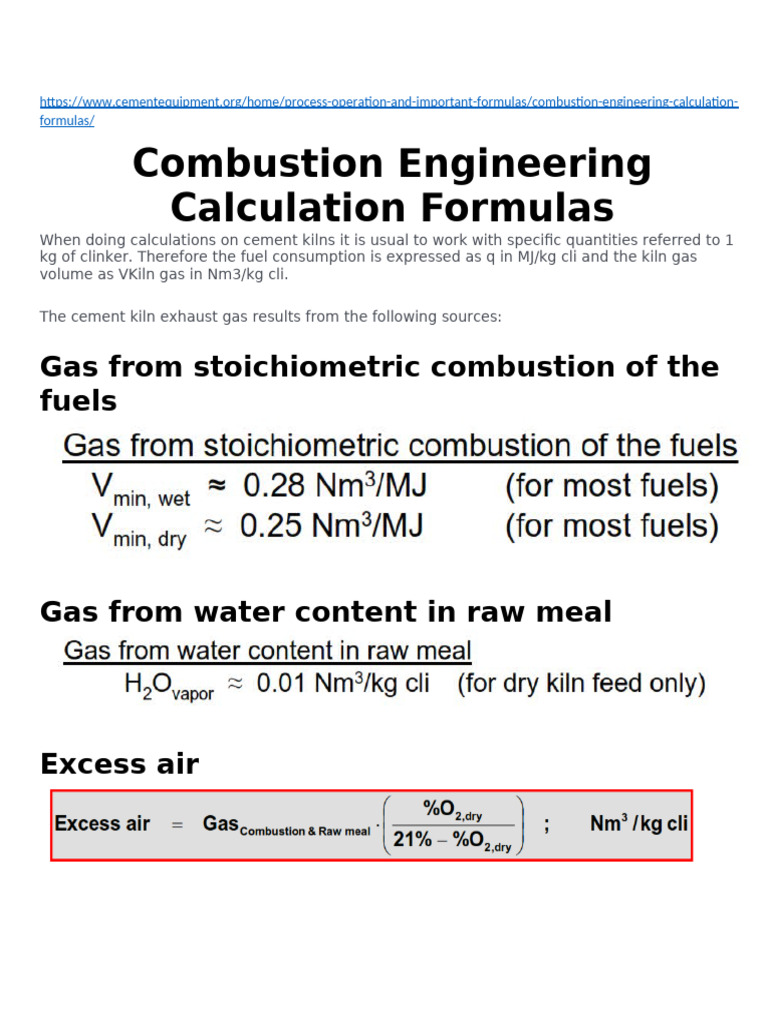 Tertiary Air Measurement in Kilns | PDF | Materials | Chemistry