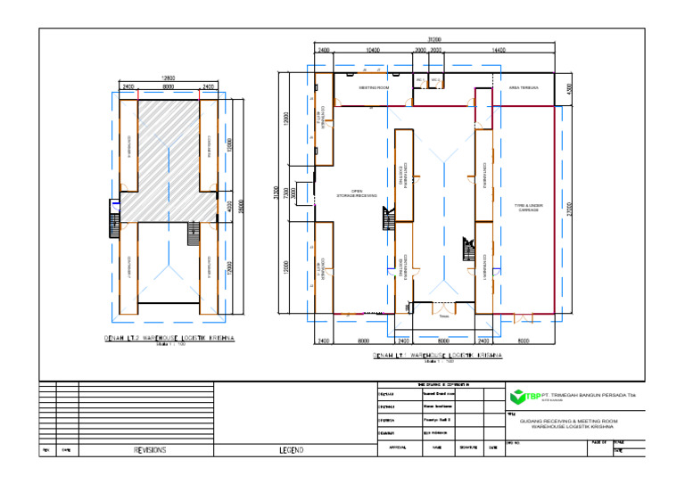 Denah Warehouse Logistik Krishna | PDF