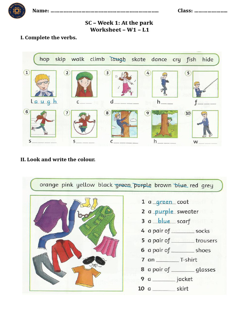 Worksheet - U1 - L1 | PDF