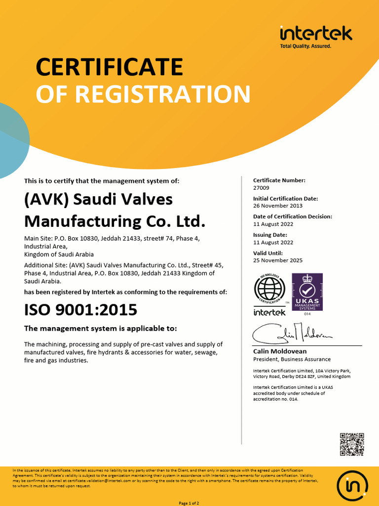Of Registration: Certificate | PDF | Certification