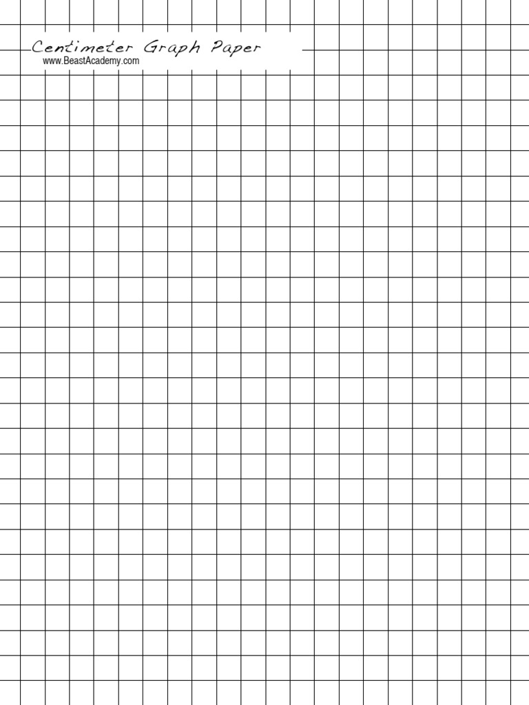 Centimeter Graph Paper | PDF