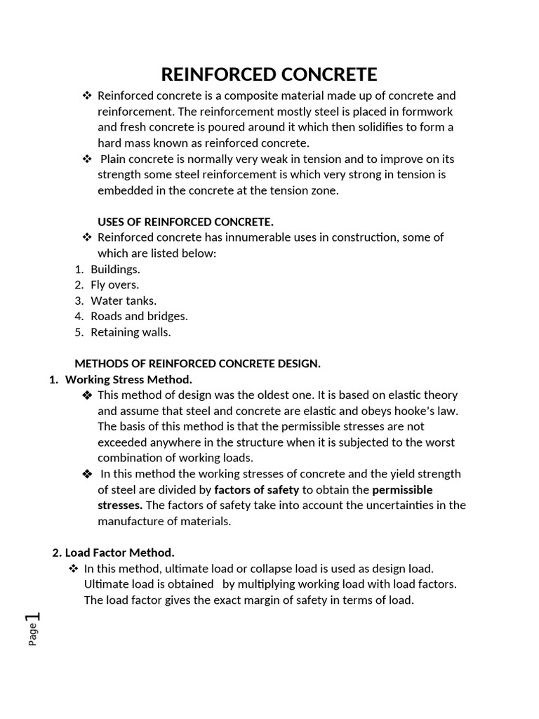 l1 Design of Reinforced Concrete A | PDF | Beam (Structure ...