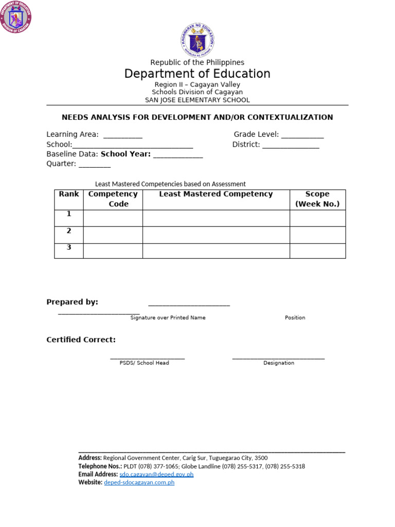 LMC Template | PDF