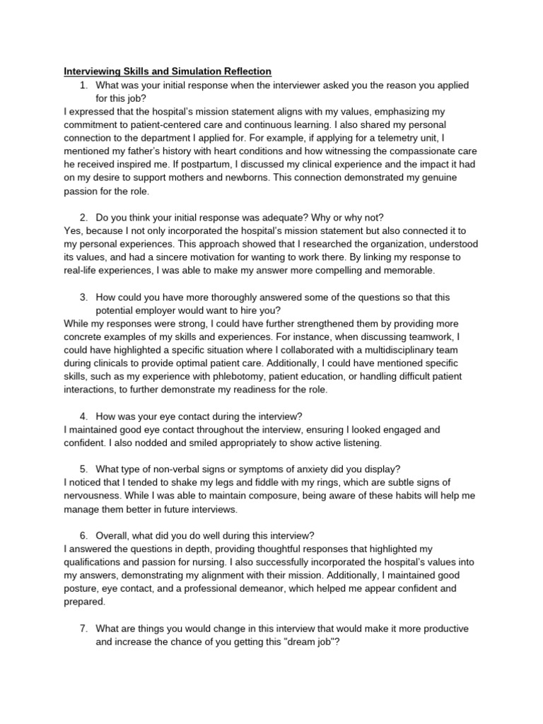 Interviewing Skills and Simulation | PDF | Psychological Concepts | Cognition