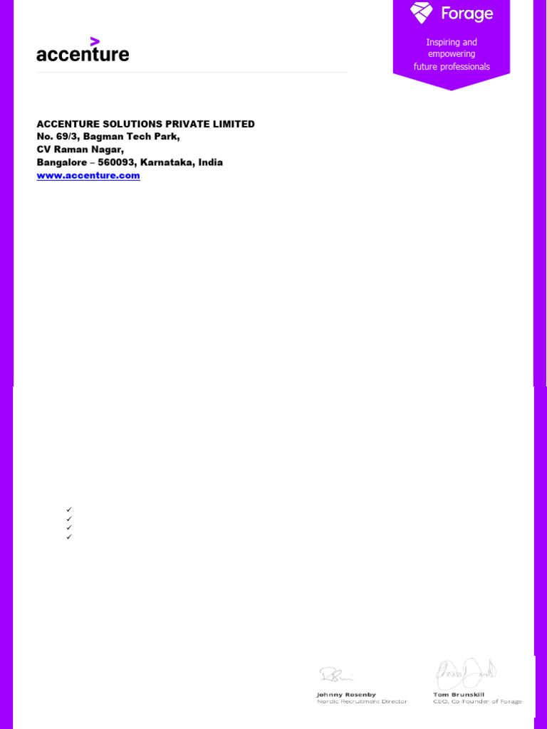 Accenture Internship Offer | PDF | Justice | Crime & Violence