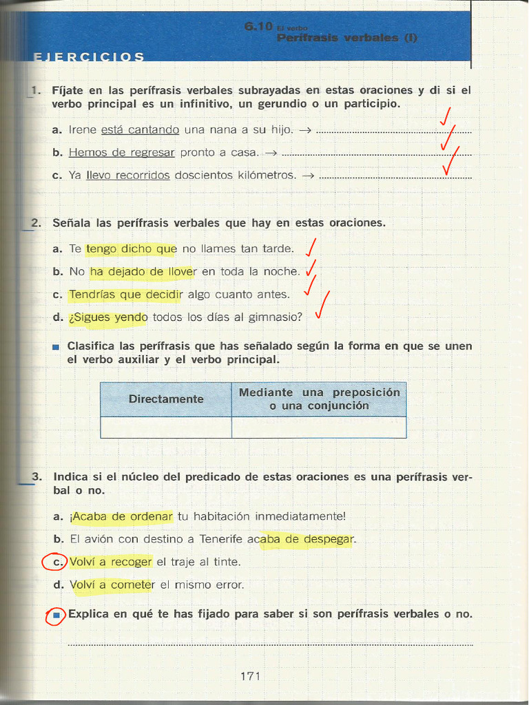 EJ6 - Perifrasis Verbales | PDF