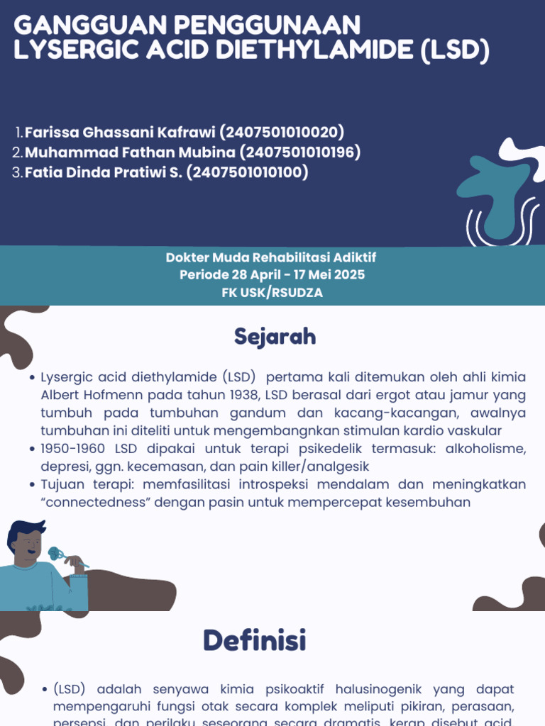 Kelompok 1 - Gangguan Penggunaan LSD | PDF
