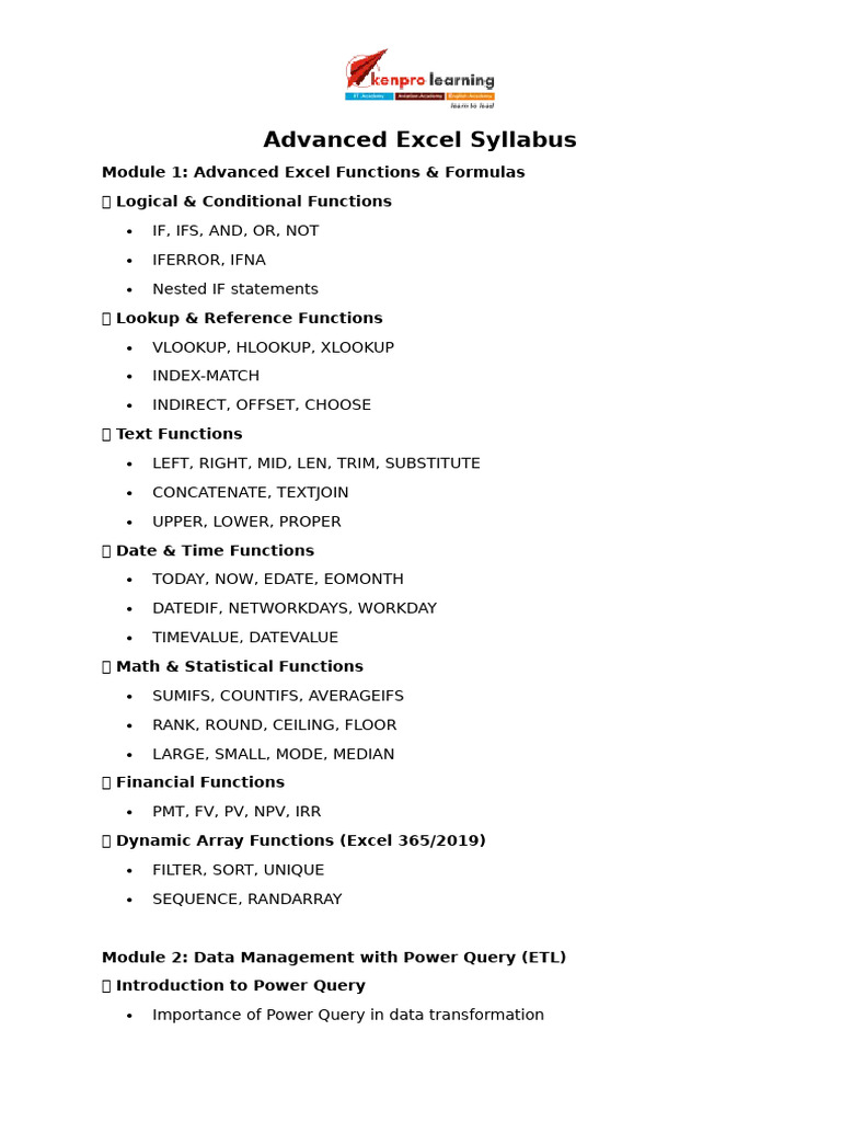 Advance Excel | PDF | Microsoft Excel | Visual Basic For Applications