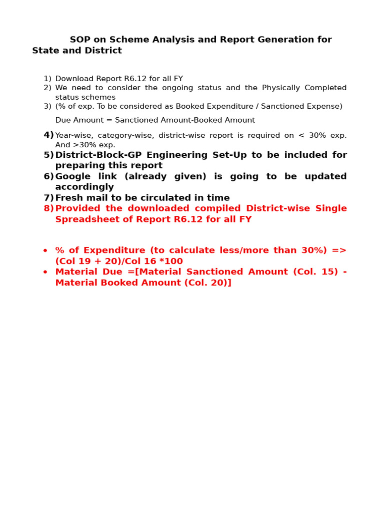SOP - Scheme Analysis | PDF
