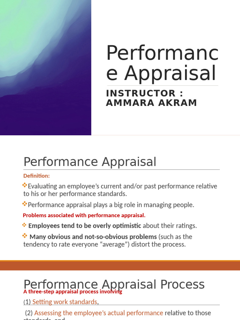 Chapter 9 Performance Appraisal | PDF | Performance Appraisal | Goal