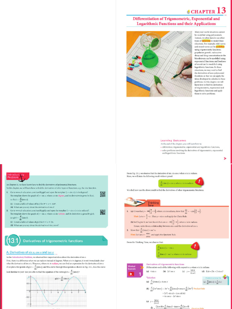 Chapter 13 Think! Additional Mathematics Book B | PDF