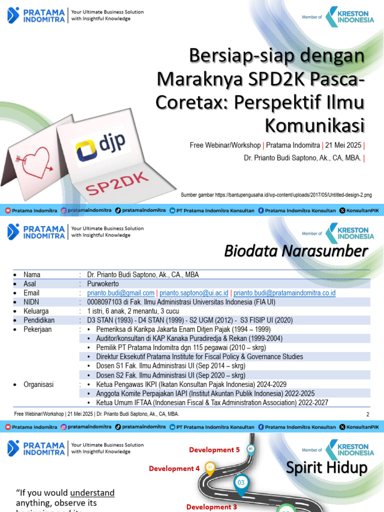 Webinar SPD2K dan Coretax 2025 | PDF