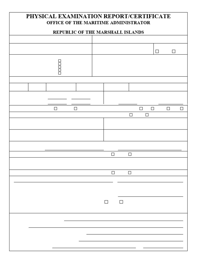 Physical Examination Report | PDF | Physical Examination | Physician