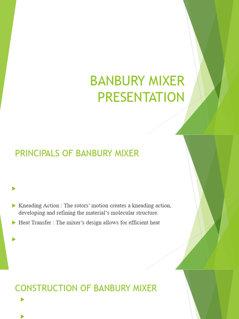 Banbury Mixer Principles and Applications | PDF
