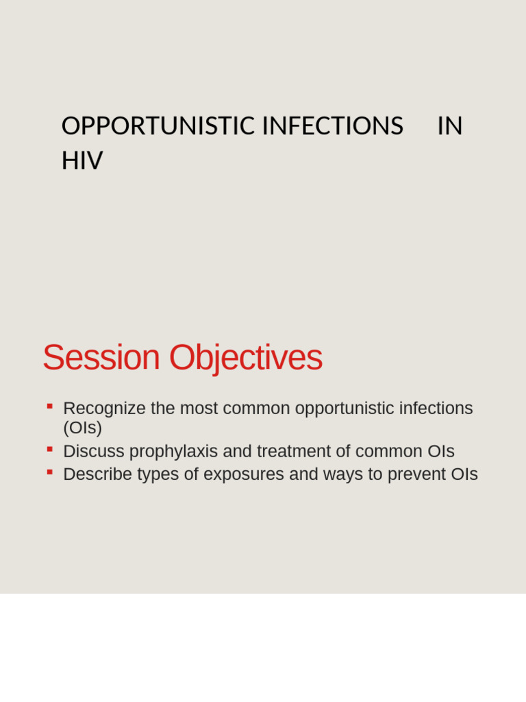 Opportunistic Infections | PDF | Meningitis | Human Diseases And Disorders