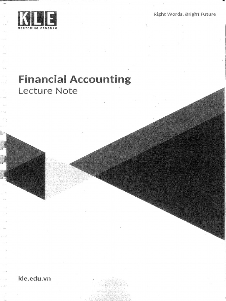 Financial Accounting 2 - Part 1 | PDF