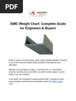 ISMC 100 Weight Per Meter: Sizes and Dimensions | PDF | Density