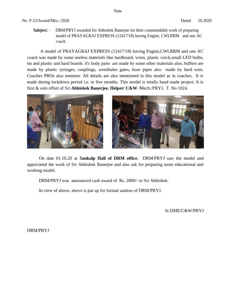 Award Letter | PDF