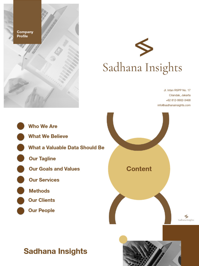 Credentials - Sadhana Insights | PDF | Brand | Data