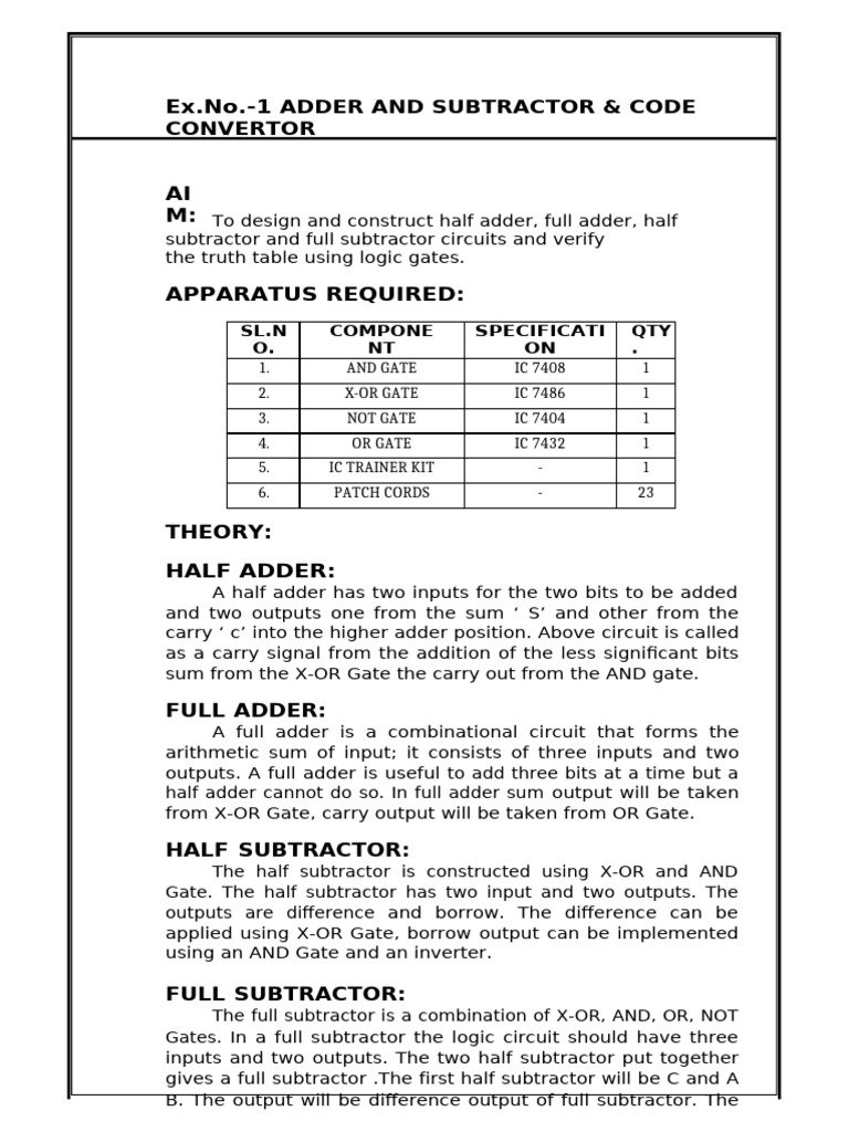 Digital Lab R2021 Manual | PDF | Logic Gate | Computer Engineering