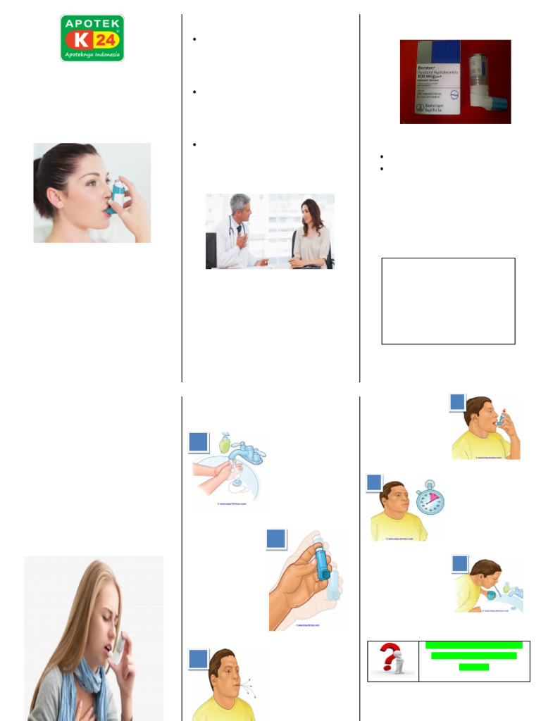 383335992 Leaflet Penggunaan Inhaler 1 | PDF