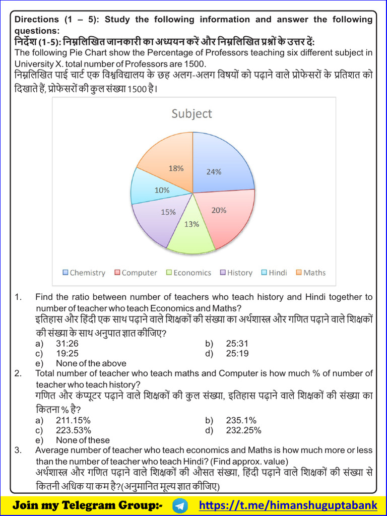 Pie-Chart DI (Easy) | PDF