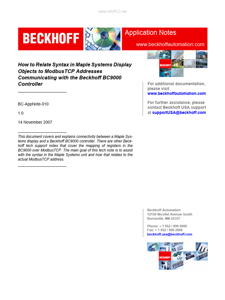 Infoplc Net BC AppNote 010 | PDF | Bit | Computer Data