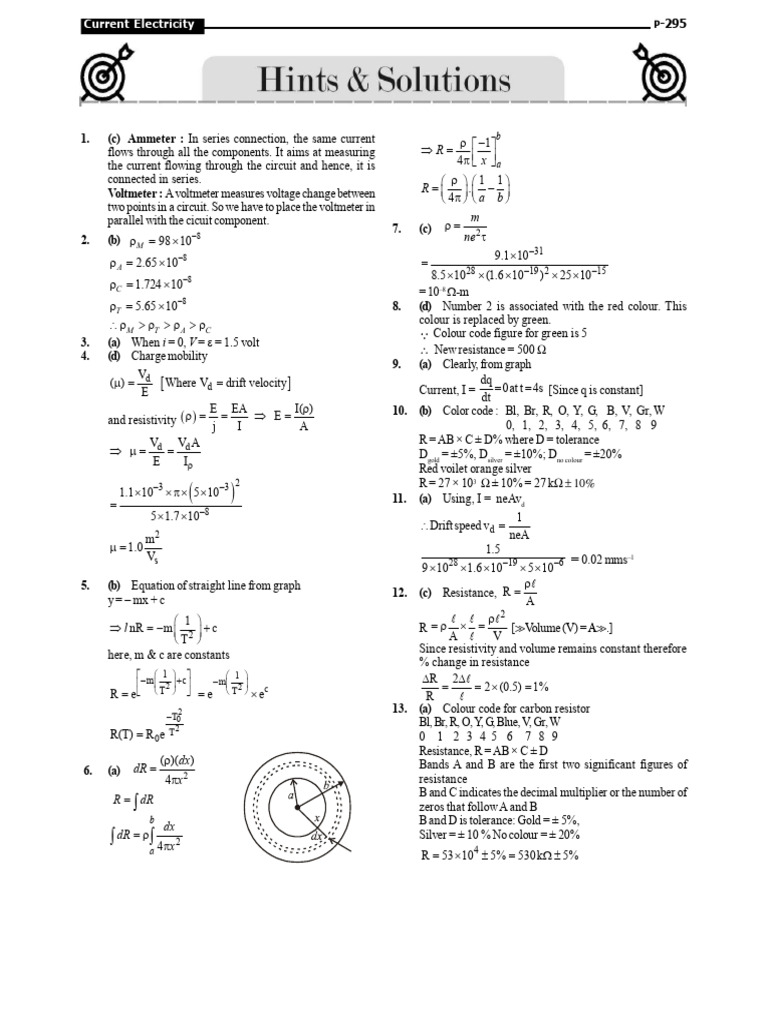 Understanding Current Electricity Concepts | PDF | Quantity | Voltage