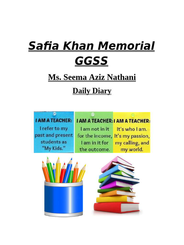 Lesson Plan and Attendece Register Tags | PDF