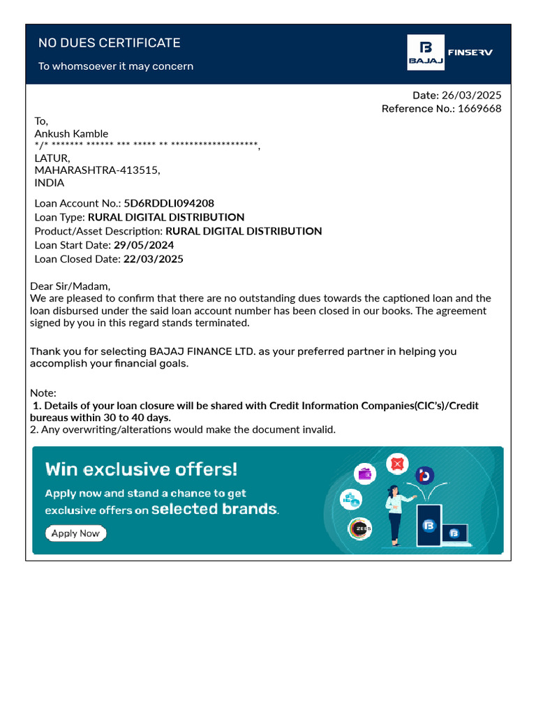 Baliram Kolewad NOC Updated | PDF