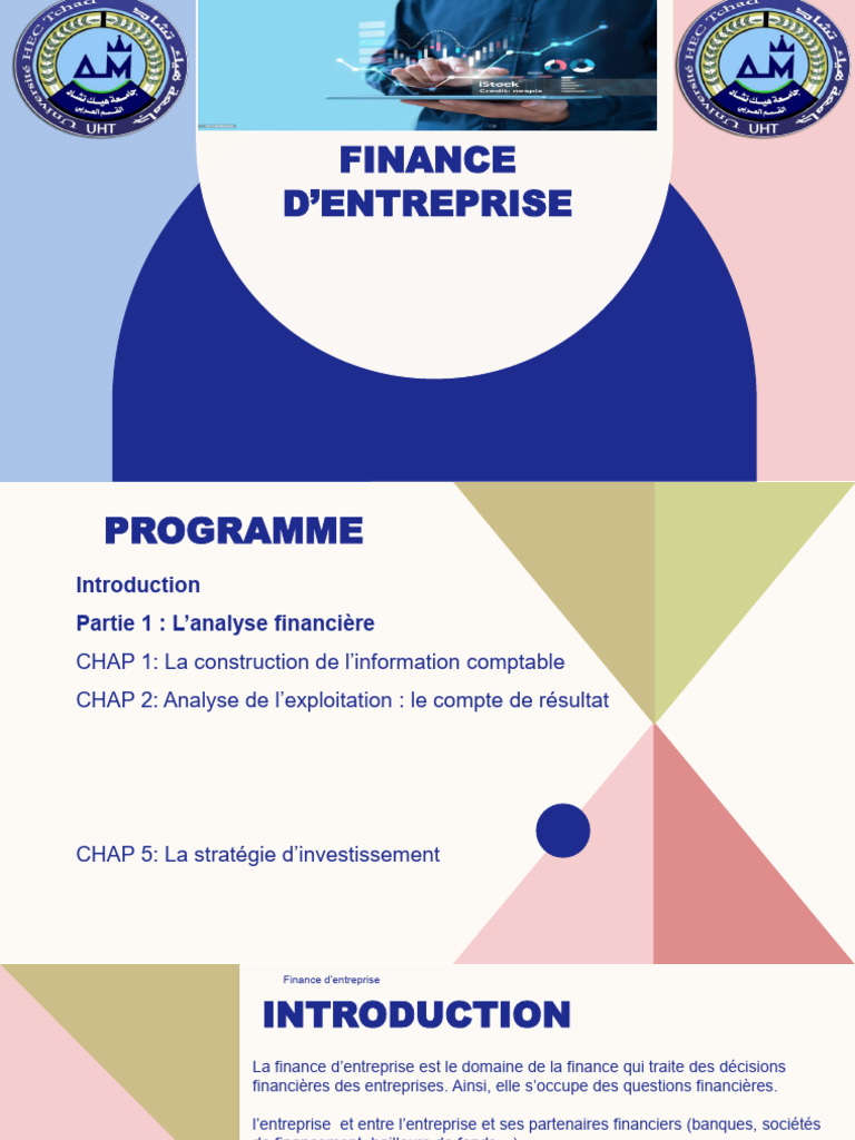 Cours de Finance d'Entreprise PDF | PDF | Fonds de roulement | Revenu brut
