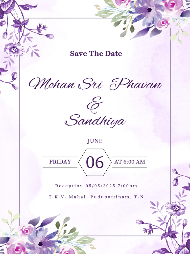 Wedding Invitation Card | PDF