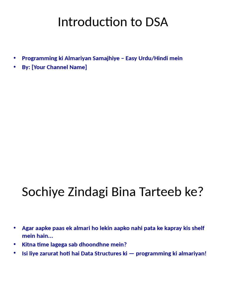 DSA Intro Slides by DJ | PDF