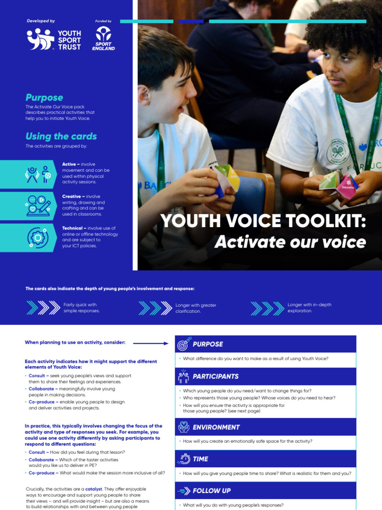 Youth Voice Toolkit Activities Guide | PDF