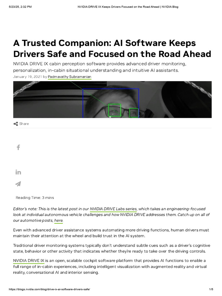 R1 - A Trusted Companion AI Software Keeps Drivers Safe and Focused On ...