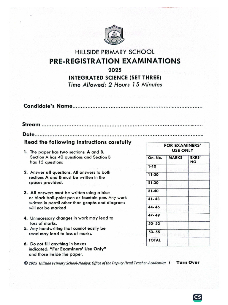 Hillside p.7 Sci Set 3, at TR Micah | PDF