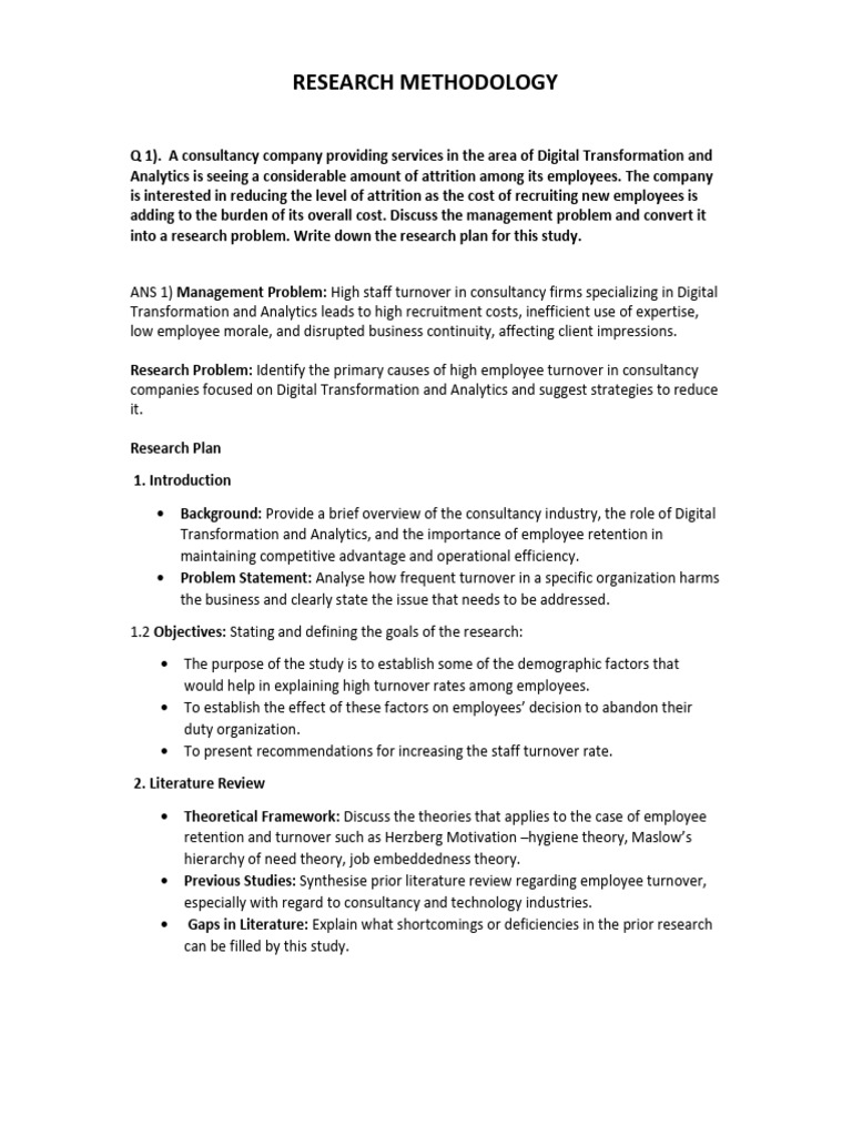 Research Methodology FINAL | PDF | Statistics | Validity (Statistics)