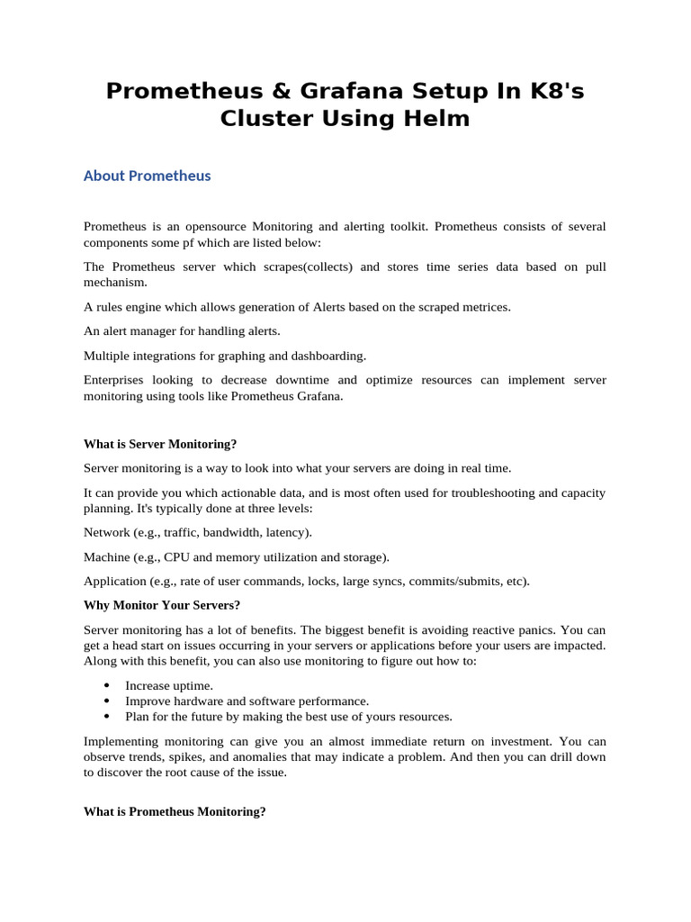 Prometheus Grafana Setup | PDF | Computer Engineering | Computer Data